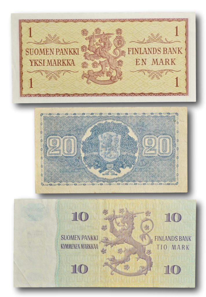 Finland, collection of banknotes - Denarius
